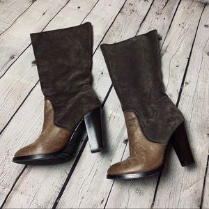 Elaine Turner | Shoes | Elaine Turner Leather Suede Boots | Poshmark